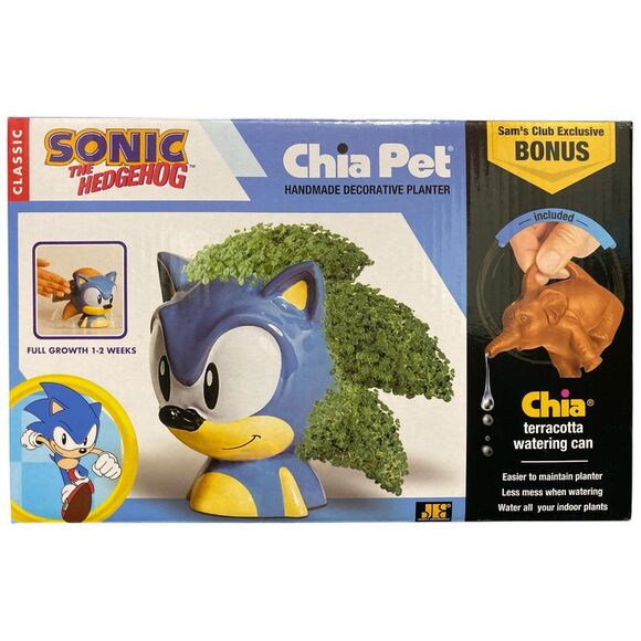 Chia Pet | Other | Sonic The Hedgehog Chia Pet Handmade Decorative ...